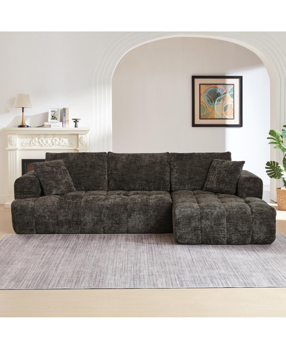 Click here for Streamdale Furniture Chenille L-Shape Luxury Secti... prices