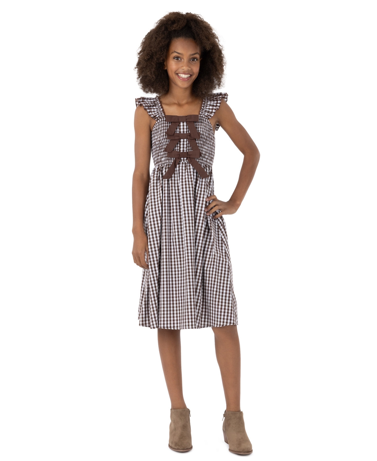 Click here for Speechless Girls 7-16 Gingham Sleeveless Dress - B... prices