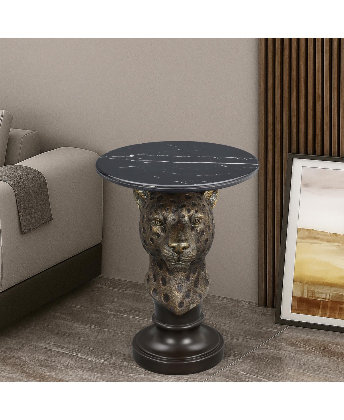 Click here for Streamdale Furniture Leopard Head Accent Table Ani... prices