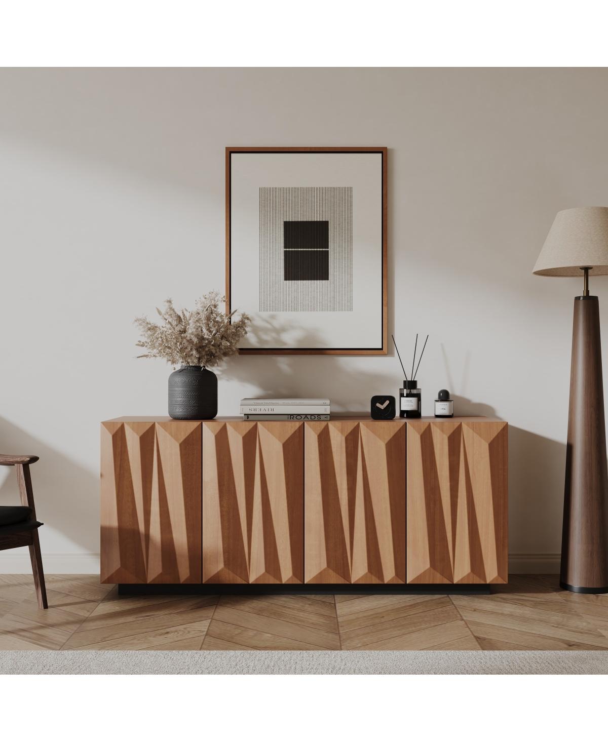 Click here for Streamdale Furniture Mid-Century 4-Door Sideboard... prices