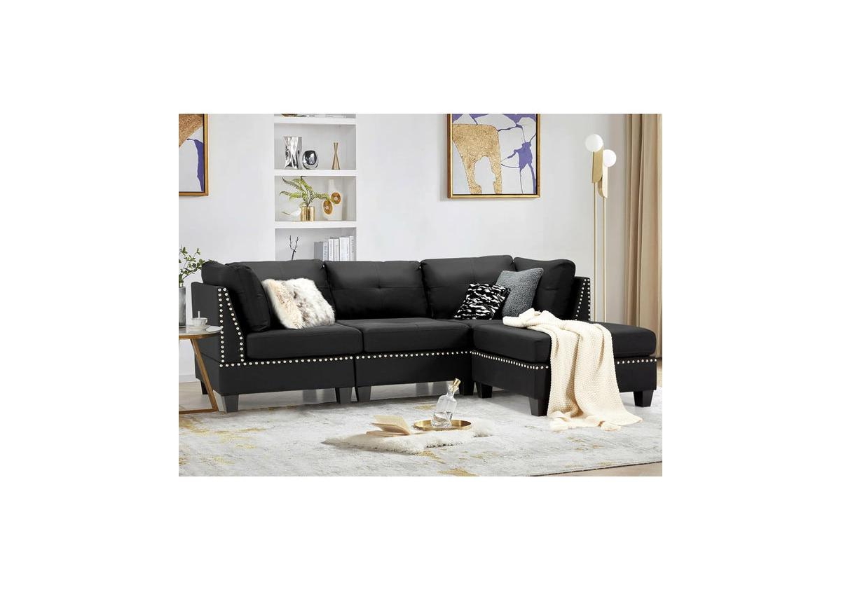 Click here for Aecojoy 88.6 Convertible Sectional Sofa Couch with... prices