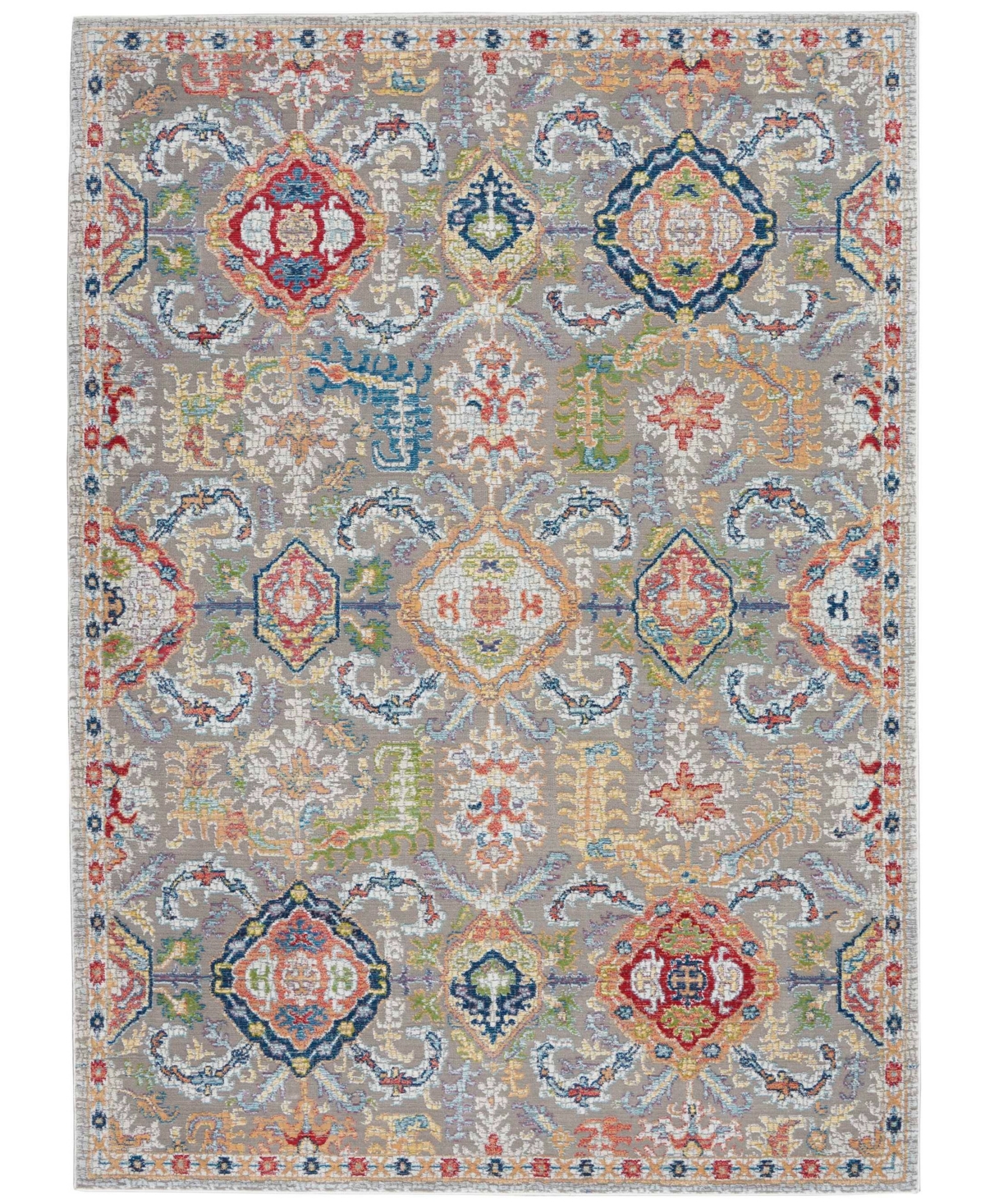 Click here for Nourison Home Ankara Global ANR12 Gray and Multi 5... prices