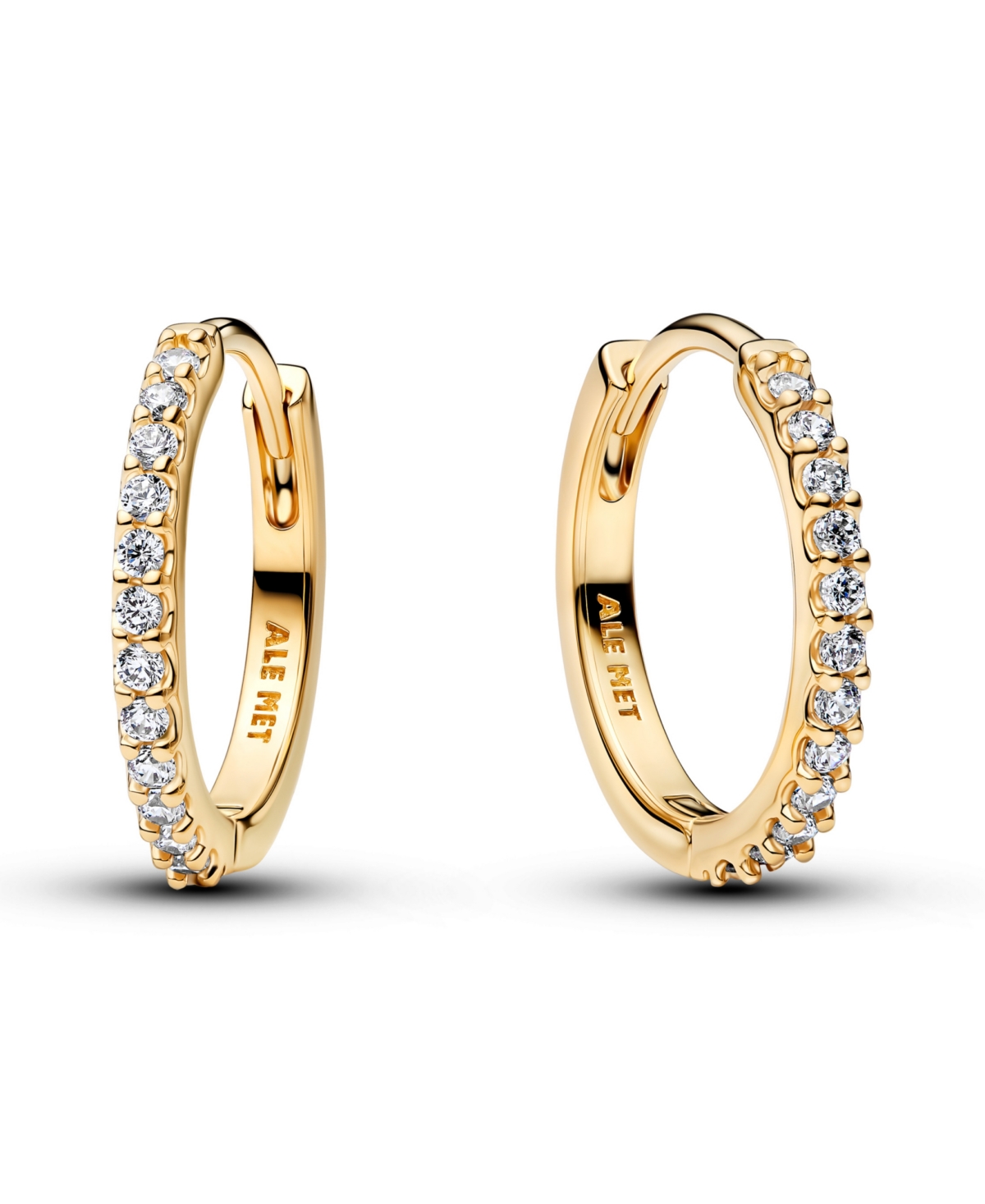 Click here for Pandora Sparkling Mini Hoop Earrings - Gold Plated prices