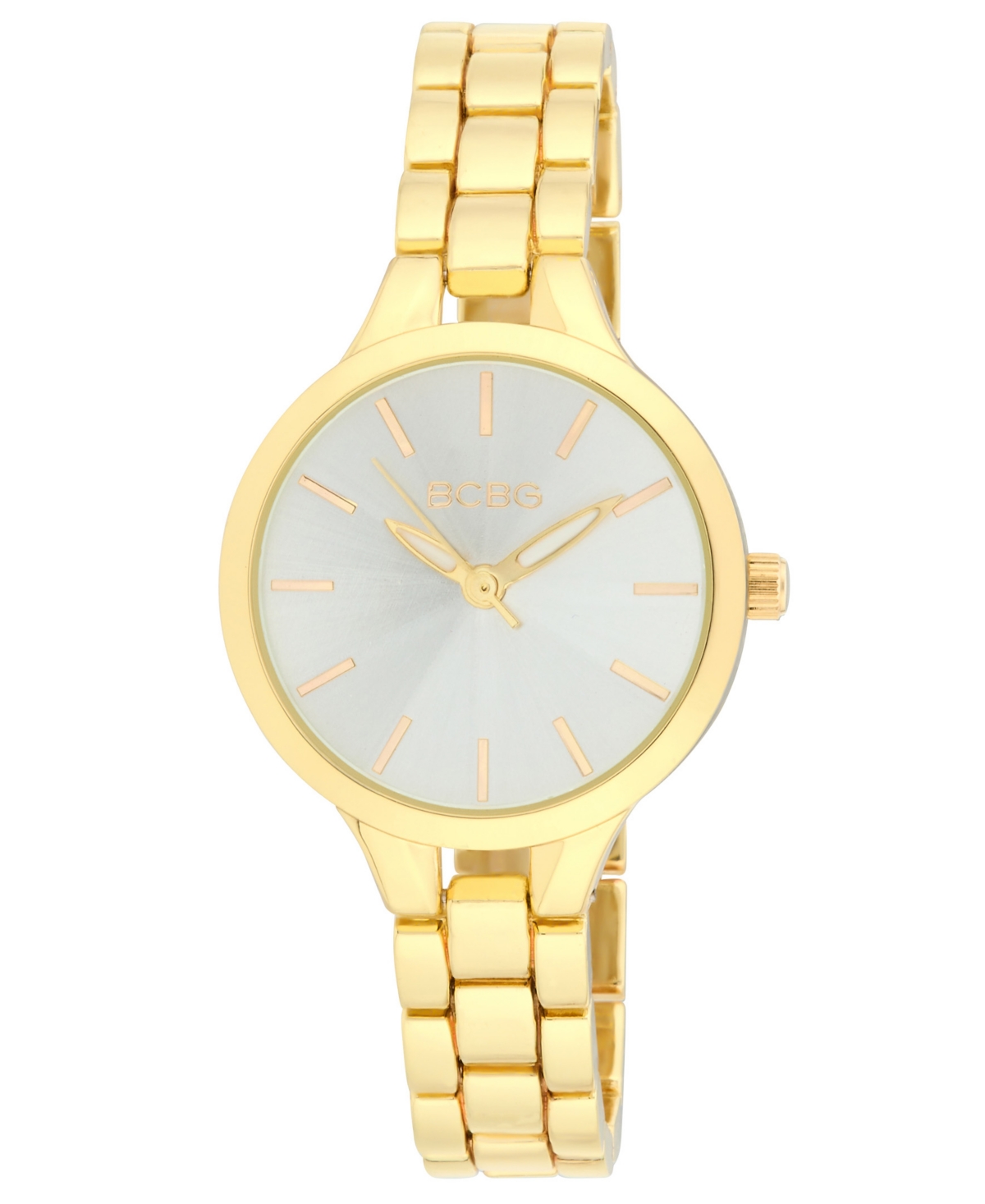 Click here for Bcbg Womens Quartz Round Gold Stainless Steel Watc... prices