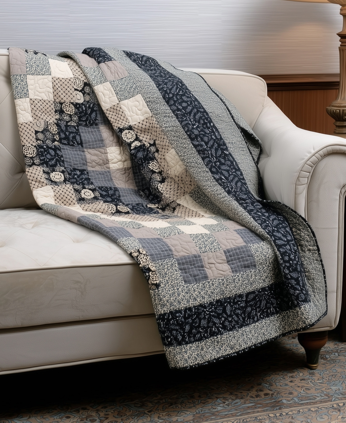 Click here for Donna Sharp Lexington Trip Cotton Reversible Throw... prices