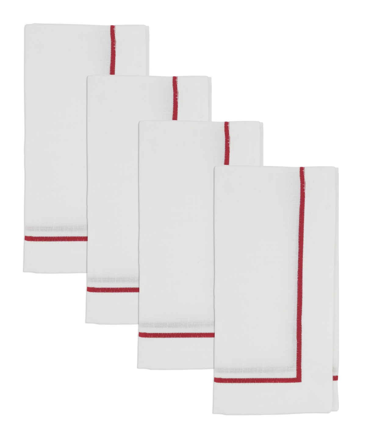 Click here for Saro Lifestyle Embroidered Line Design Napkins  Se... prices
