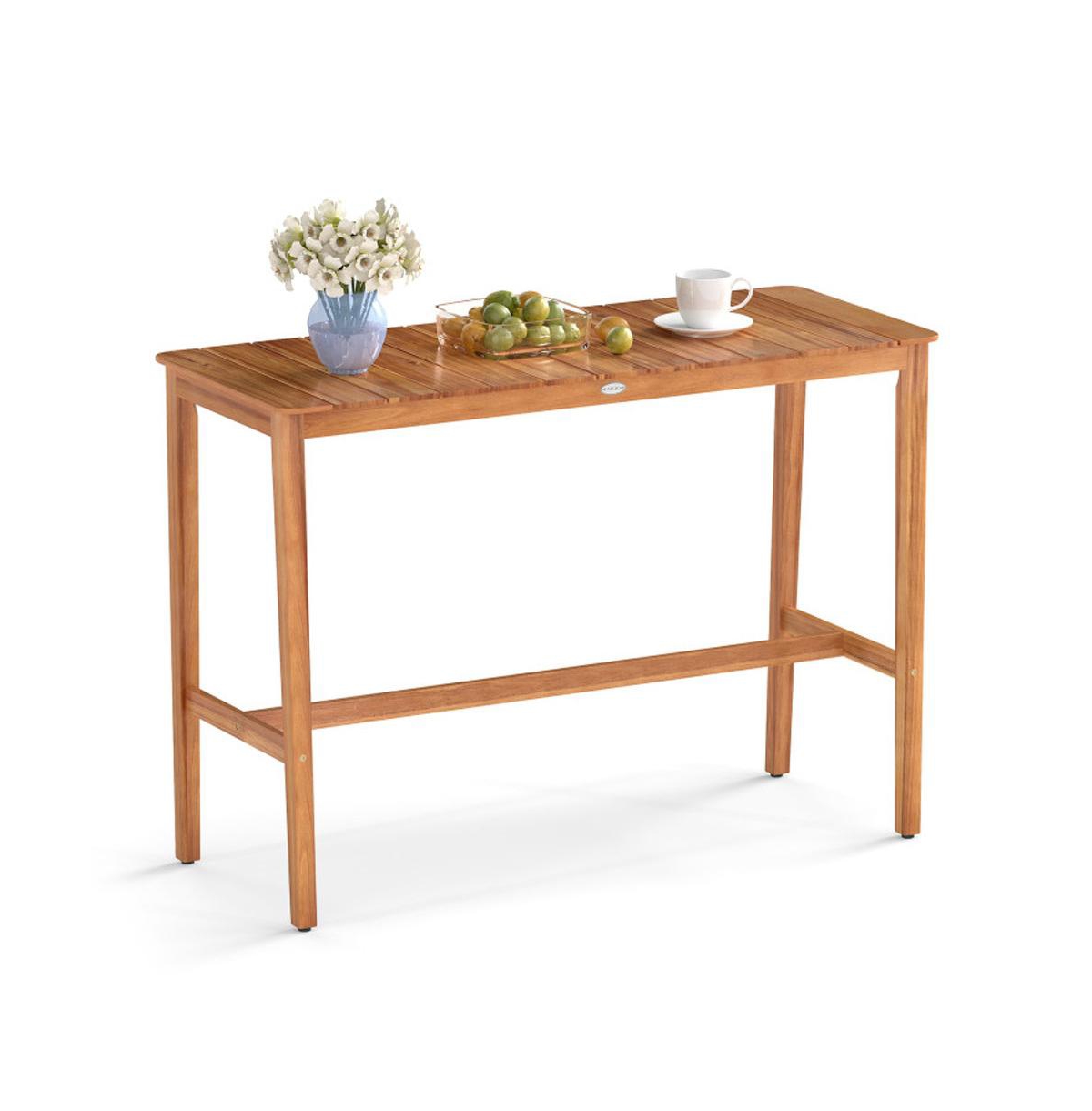 Click here for Boyel Living Acacia Wood Counter Height Table with... prices