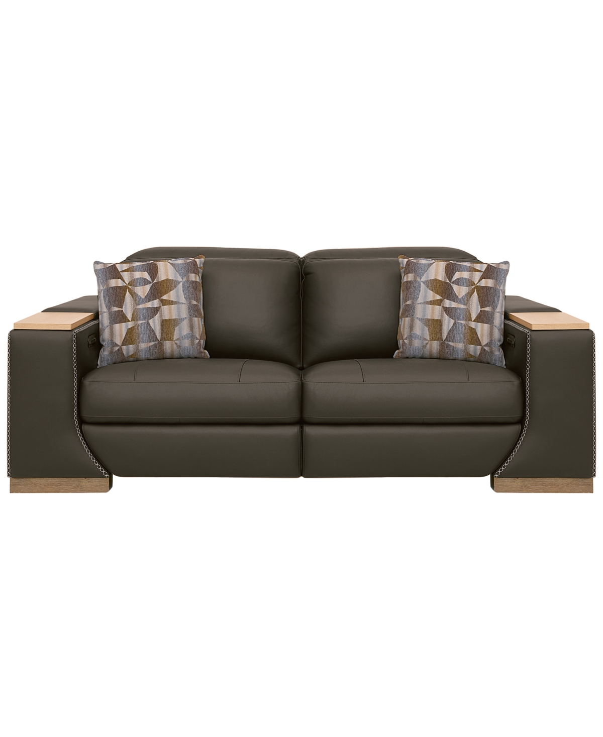 Click here for Holtman 2-Piece Leather Sectional Sofa with 2 Powe... prices