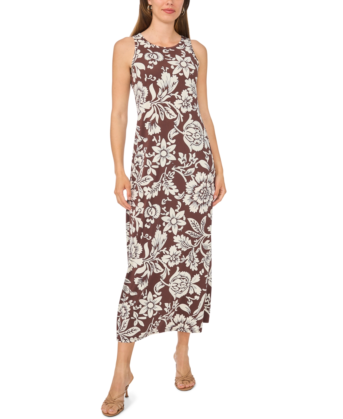 Click here for Msk Womens Jersey Keyhole Back Maxi Dress - Antiqu... prices