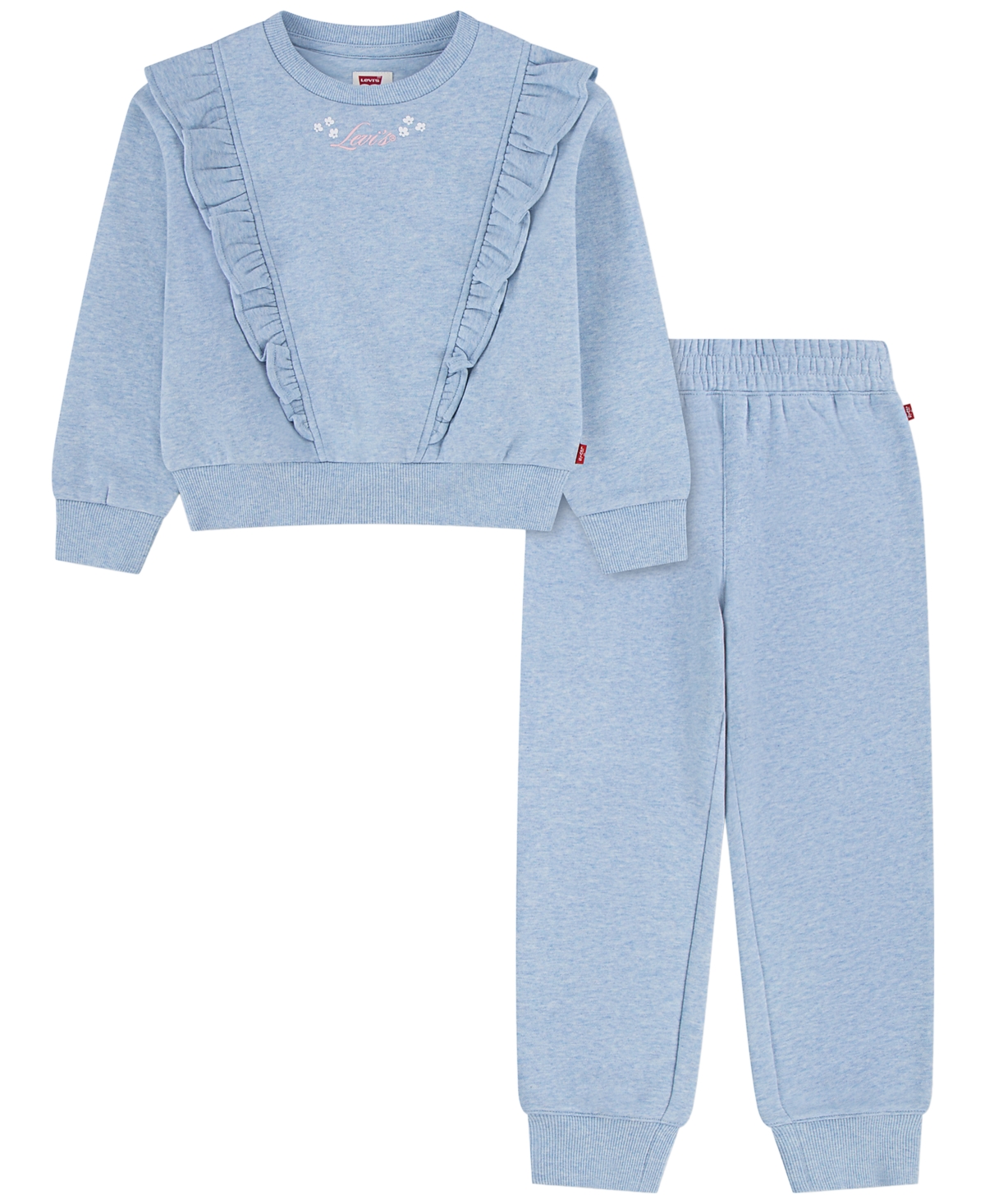Click here for Levis Girls 4-6X Ruffled Crewneck Sweatshirt and J... prices