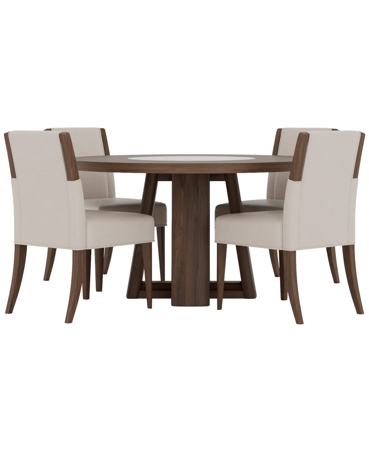 Click here for Amelie Round 5-Piece Wood Dining Set (Table and 4... prices