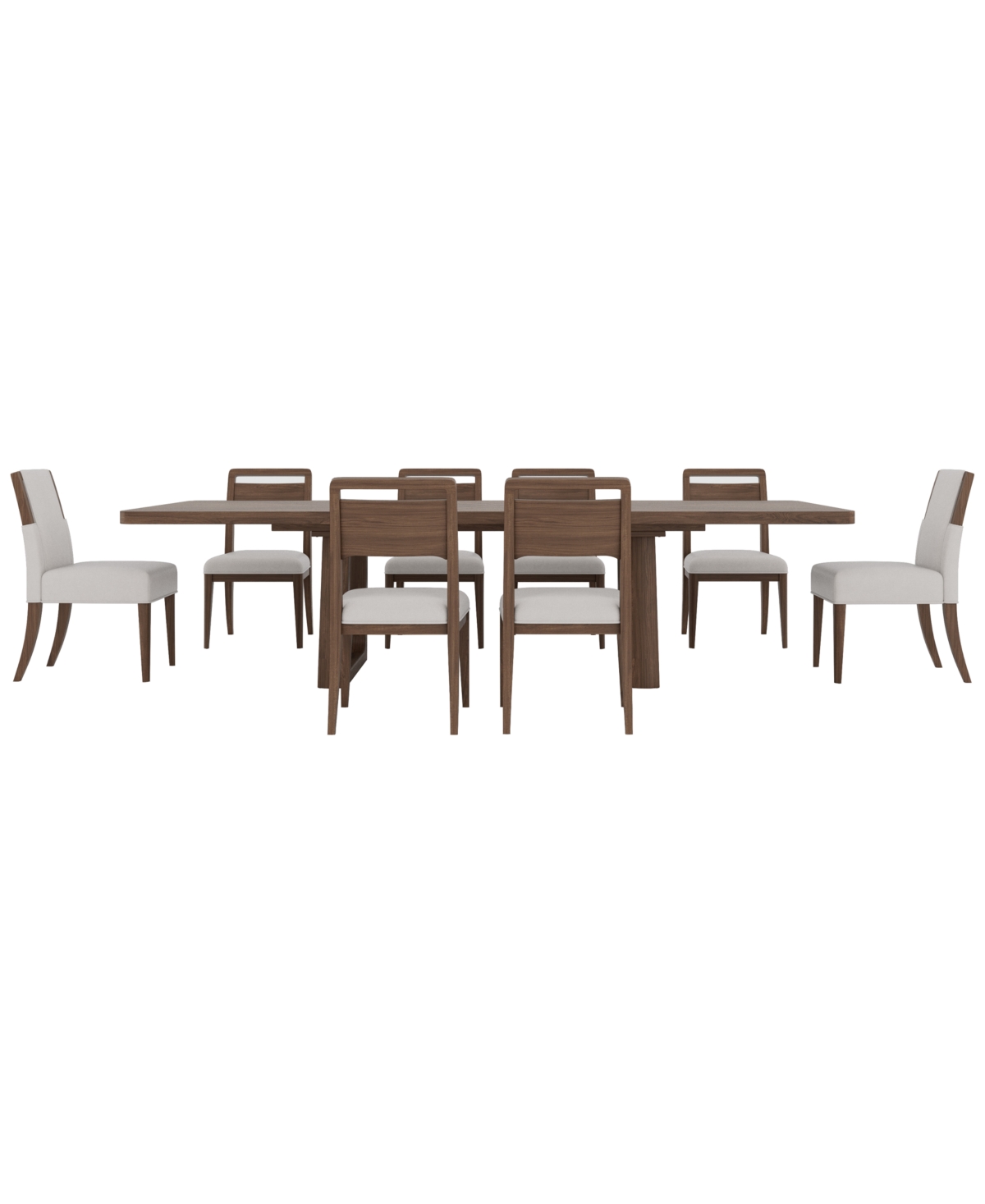 Click here for Amelie Rectangular 9-Piece Wood Dining Set (Table... prices
