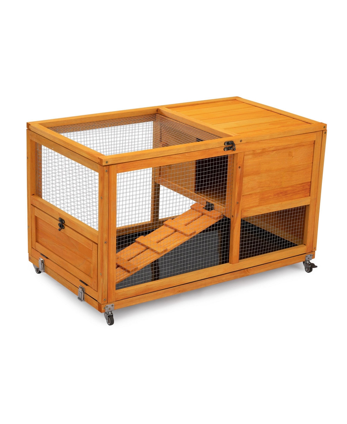 Click here for Mondawe Tier Rabbit Hutch on Wheels  Bunny Cage wi... prices