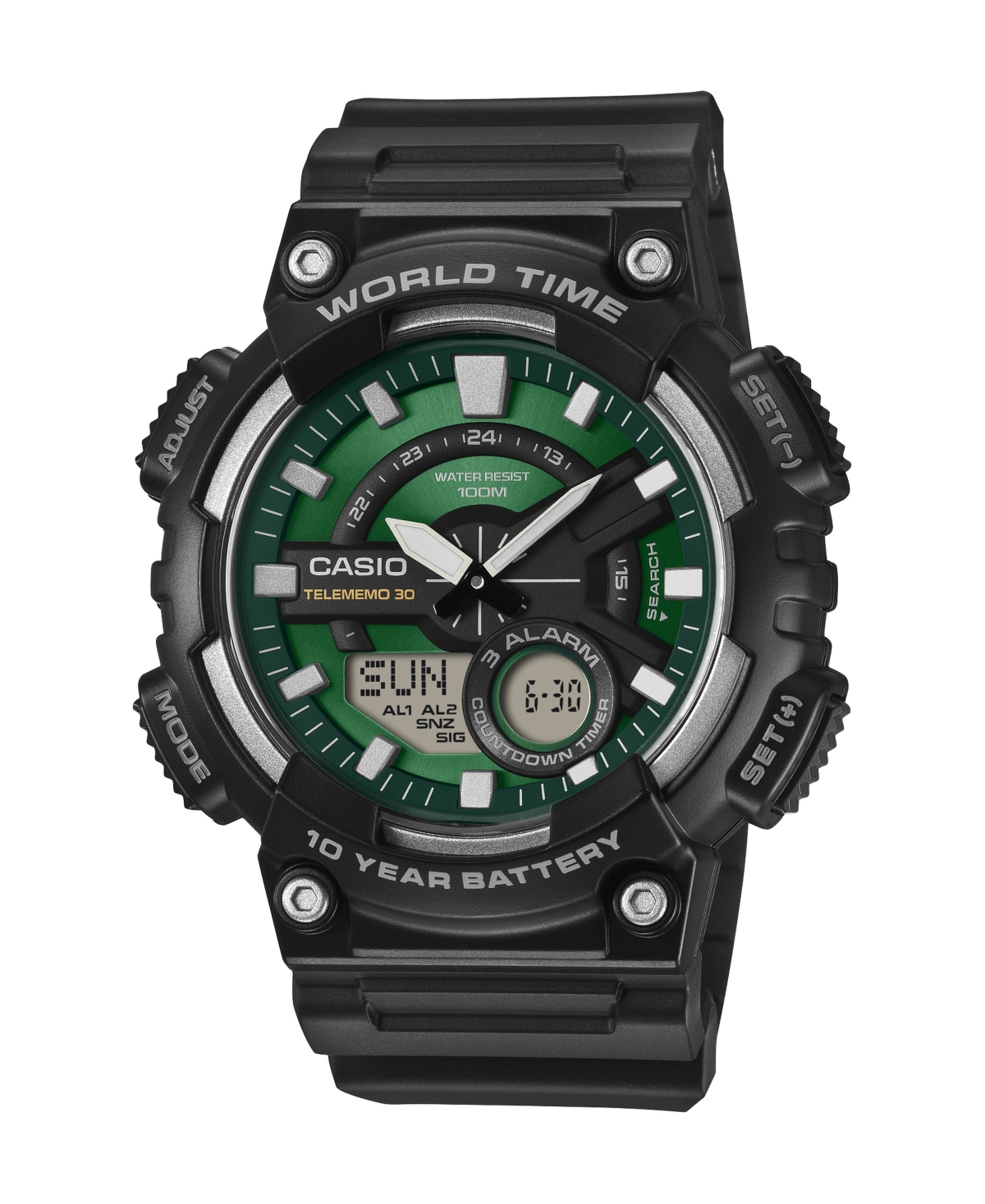 Click here for Casio Mens Black Analog Digital Resin Watch 48.2mm... prices