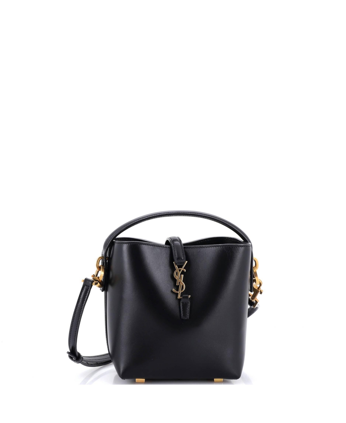 Click here for Pre-Owned Saint Laurent Mini Le 37 Bucket Bag Leat... prices