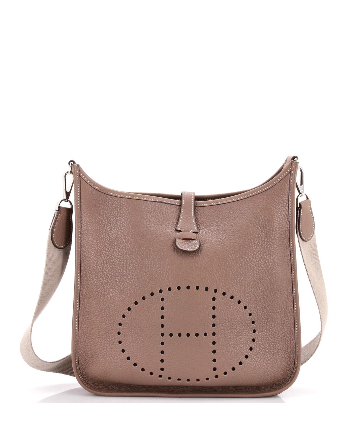 Click here for Pre-Owned HERMES Pm Evelyne Bag Gen I Clemence - B... prices
