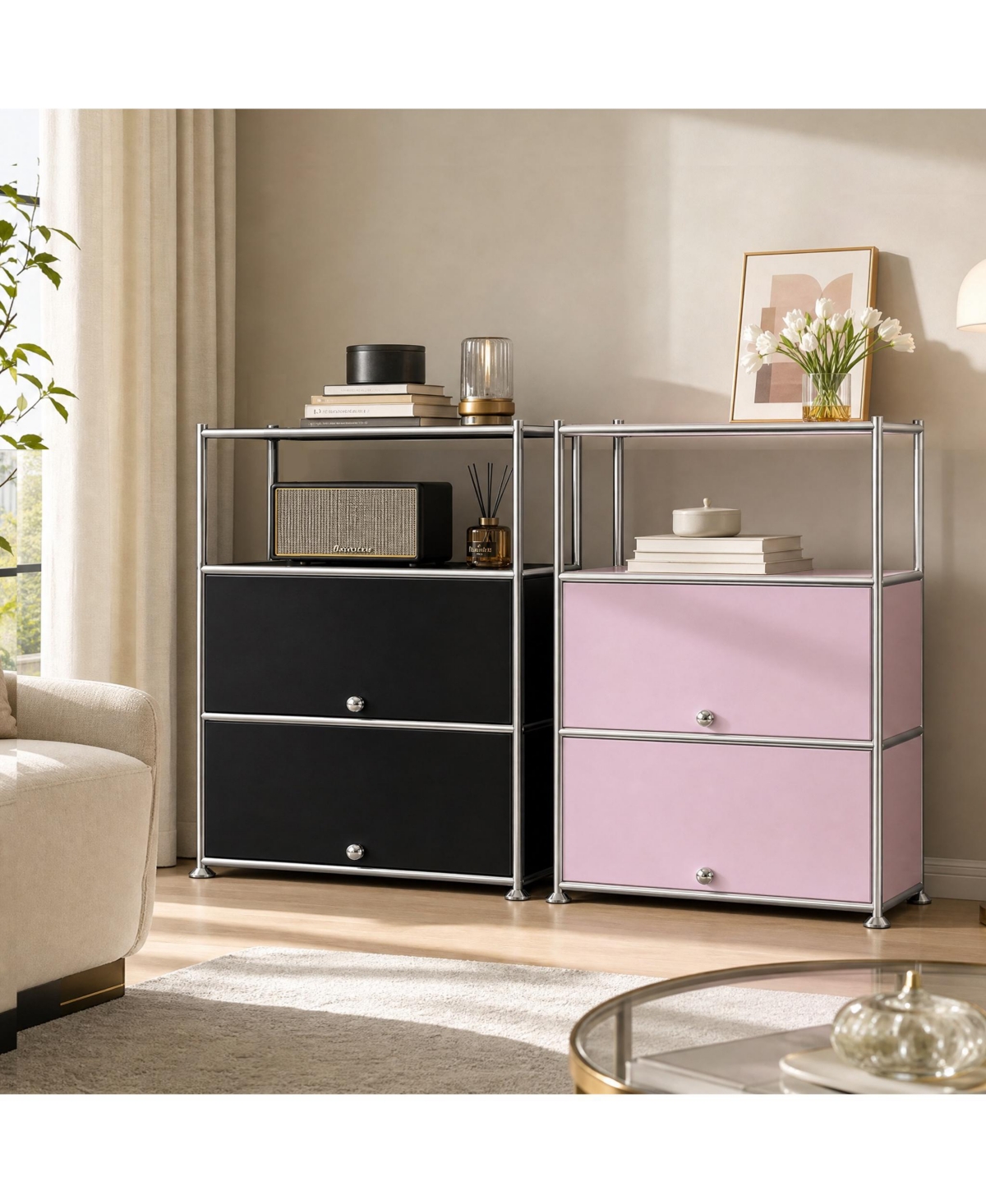Click here for Mega Casa 3-Tier Storage Cabinet Metal Shelving Un... prices