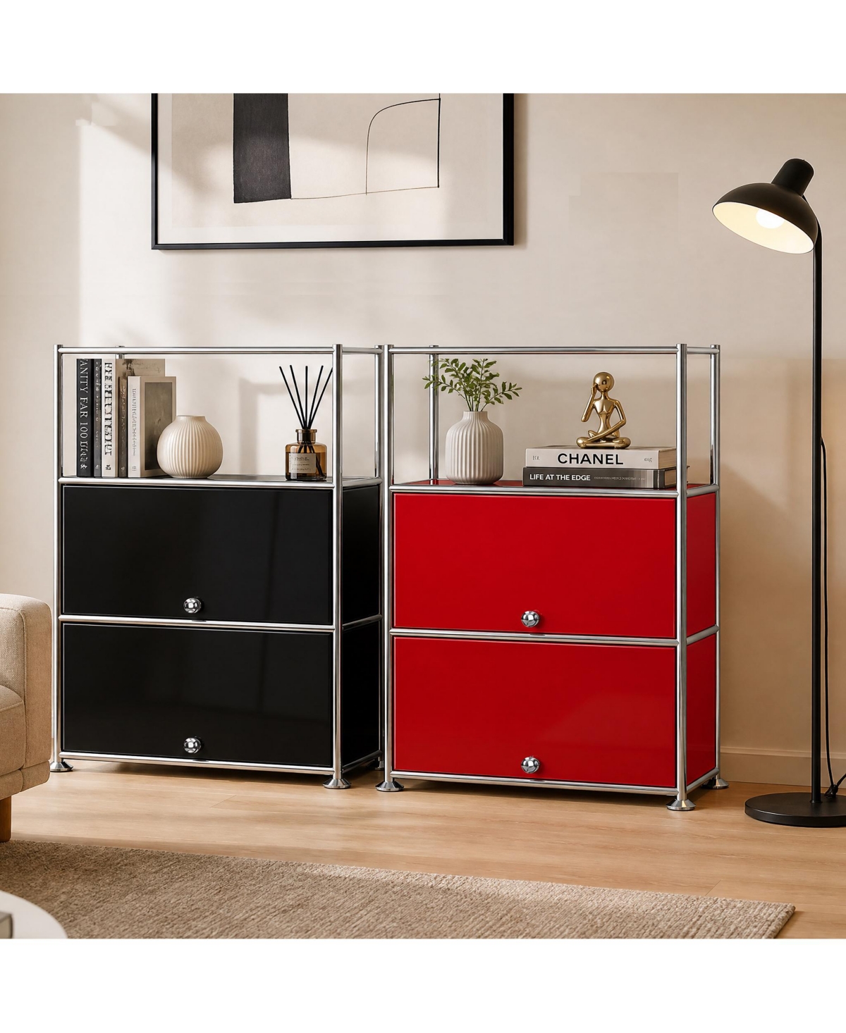 Click here for Mega Casa 3-Tier Storage Cabinet Metal Shelving Un... prices