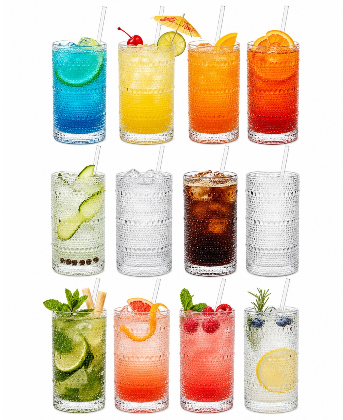 Click here for The Wine Savant Hobnail Highball Glasses  Set of 1... prices