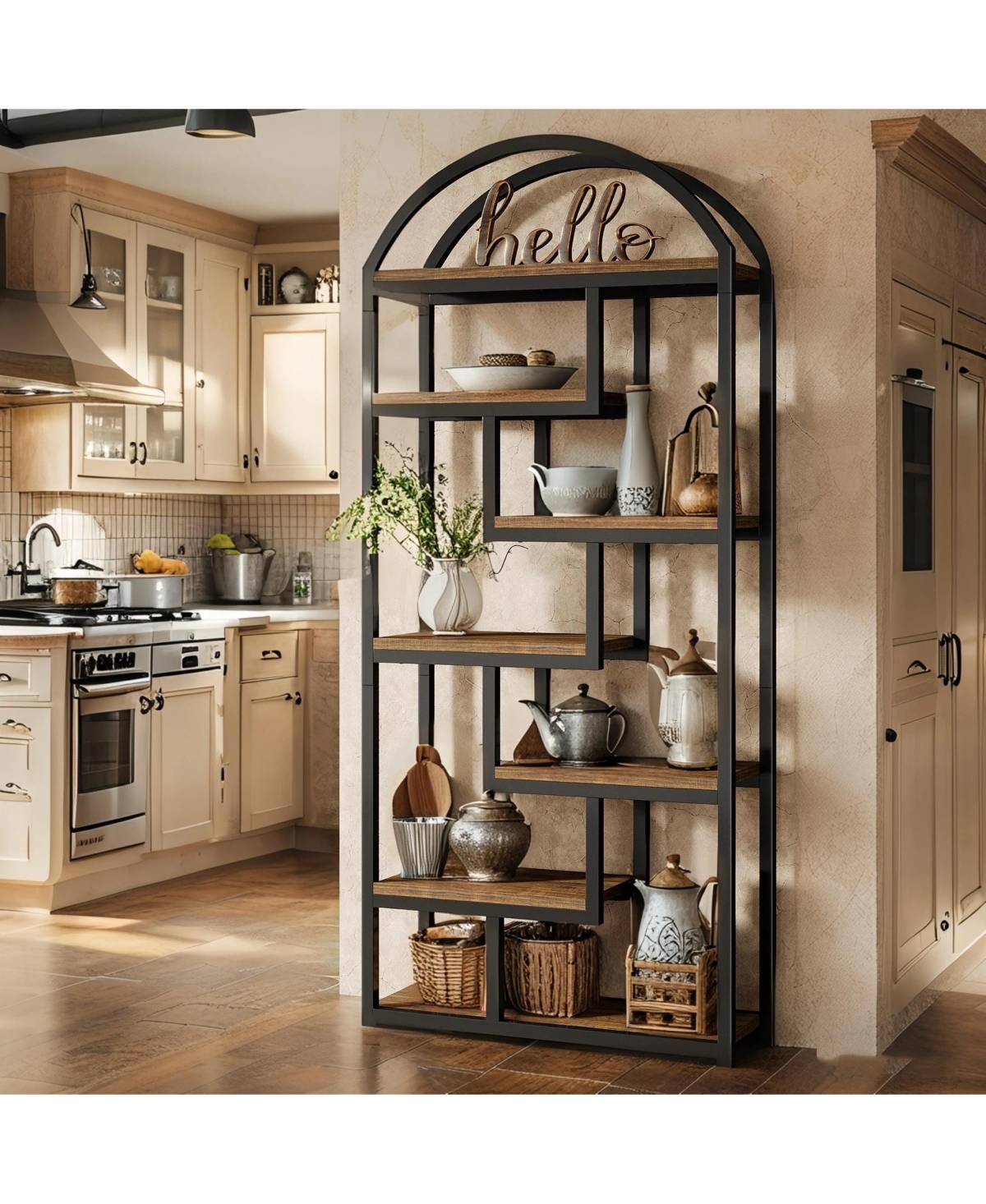Click here for Tribesigns 71 Tall Arched Kitchen Pantry  Industri... prices
