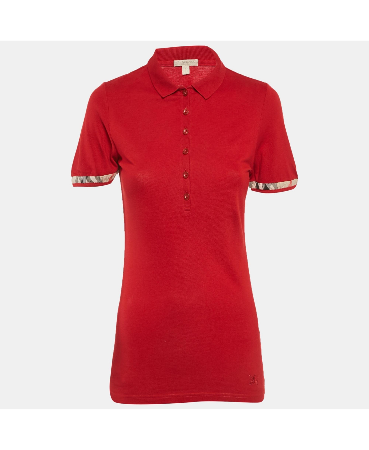 Click here for Pre-Owned Burberry Womens Cotton Pique Polo T-Shir... prices