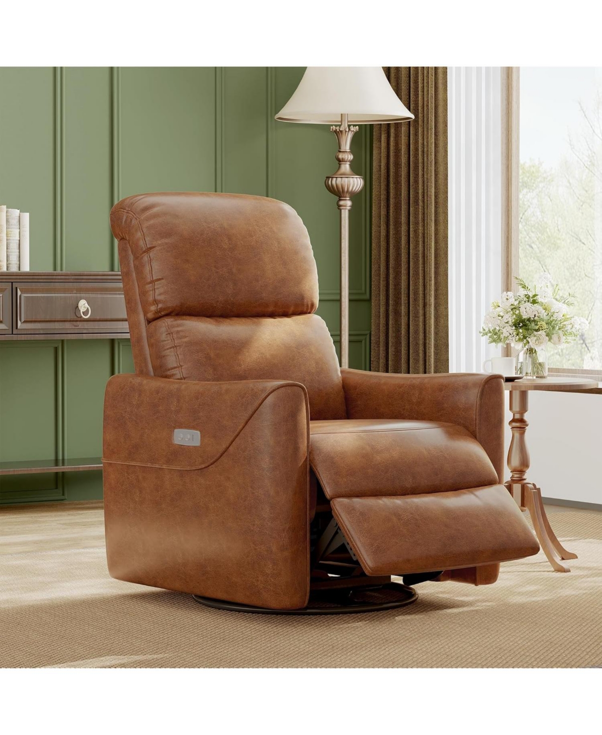 Click here for gaomon Pu Leather Power Swivel Glider Recliner Cha... prices