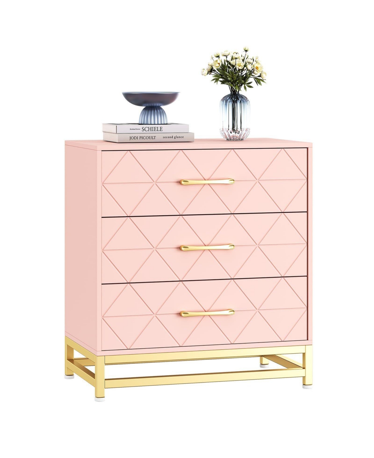 Click here for Garvee 3 Drawer Dresser for Bedroom  Modern Wood D... prices