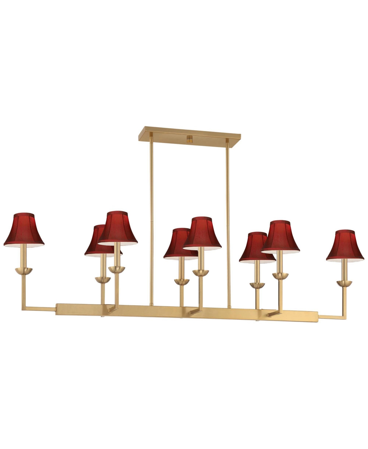 Click here for Possini Euro Design Kime 50 Inch Wide 8-Light Isla... prices