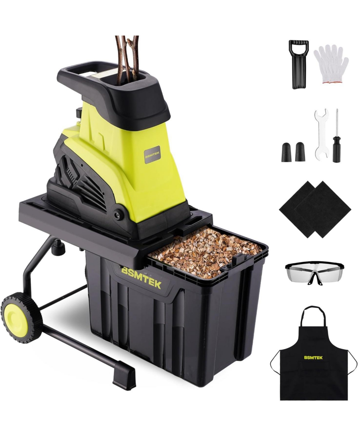 Click here for Bsmtek 15Amp Electric Wood Chipper Shredder  1.8 I... prices