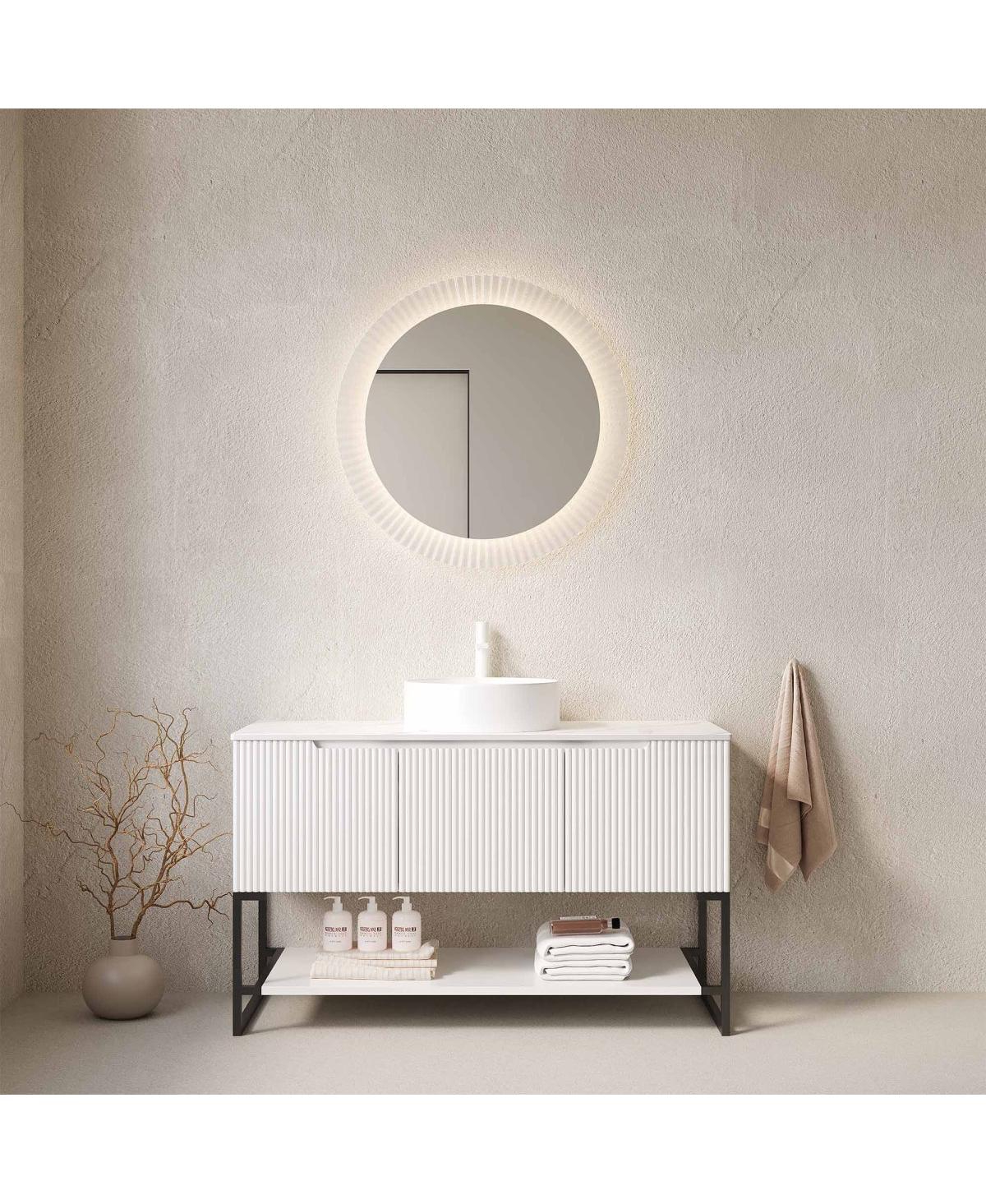 Click here for Sillysis 47.6 Inch Bathroom Vanity with Matte Roun... prices