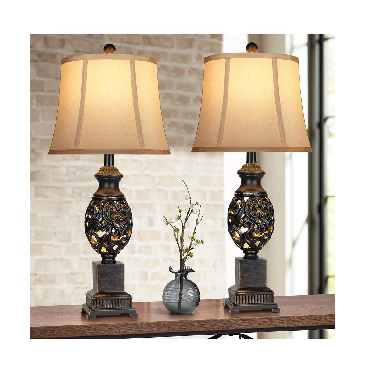 Click here for Sofucor 28-inch Table Lamps Set of 2 Tall Bedside... prices