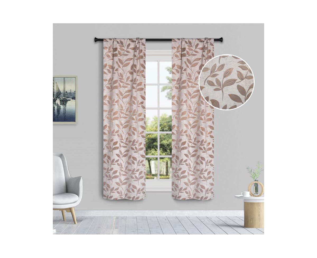Click here for Superior Leaves Machine Washable Room Darkening Bl... prices
