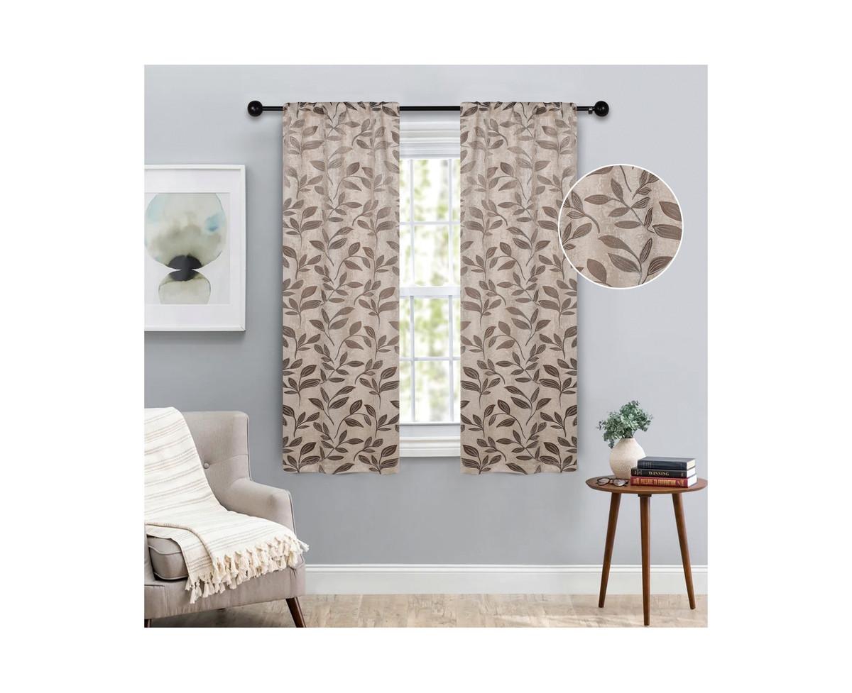 Click here for Superior Leaves Machine Washable Room Darkening Bl... prices