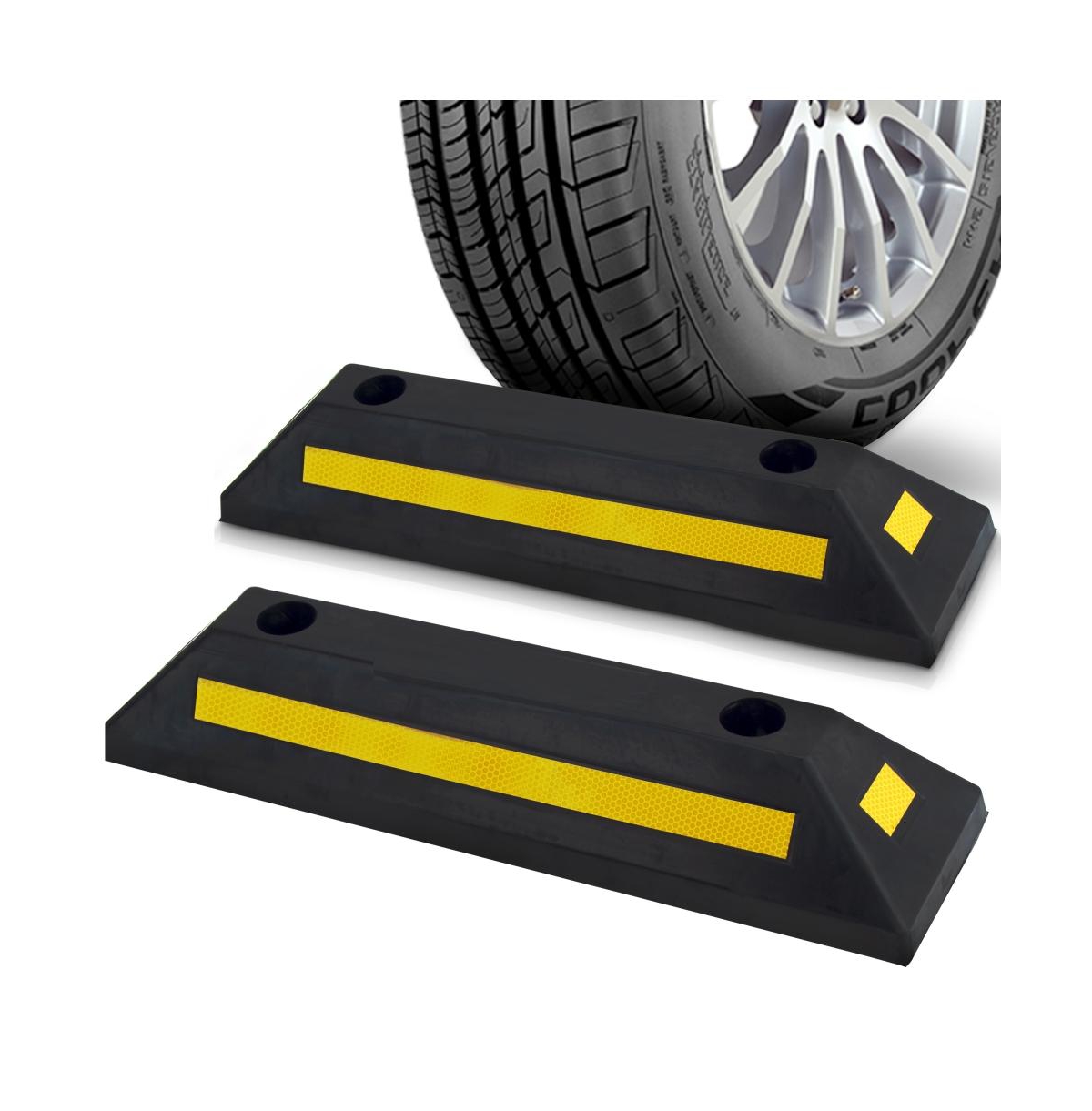 Click here for Pyle Set of 2 Heavy-Duty Parking Curb Tire Stops f... prices