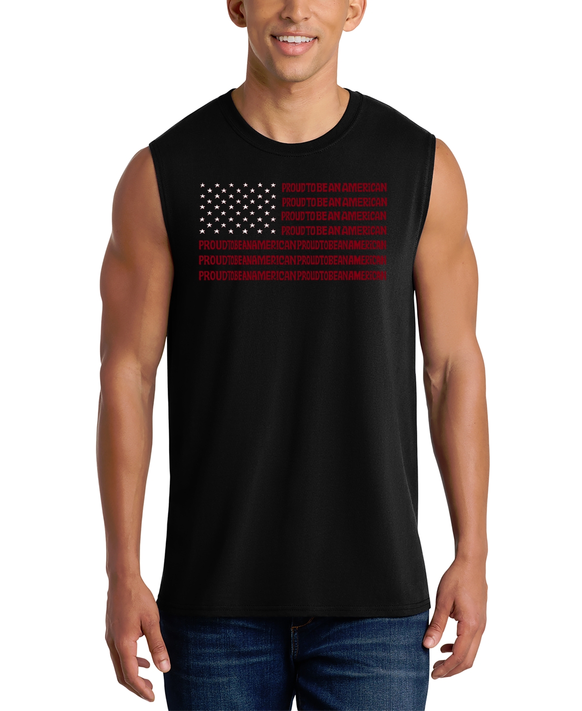 Click here for La Pop Art Mens Crewneck Tank Top - Black prices