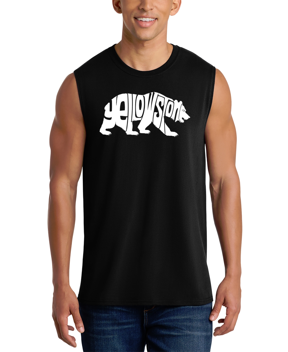 Click here for La Pop Art Mens Yellowstone Word Art Graphic Tank... prices