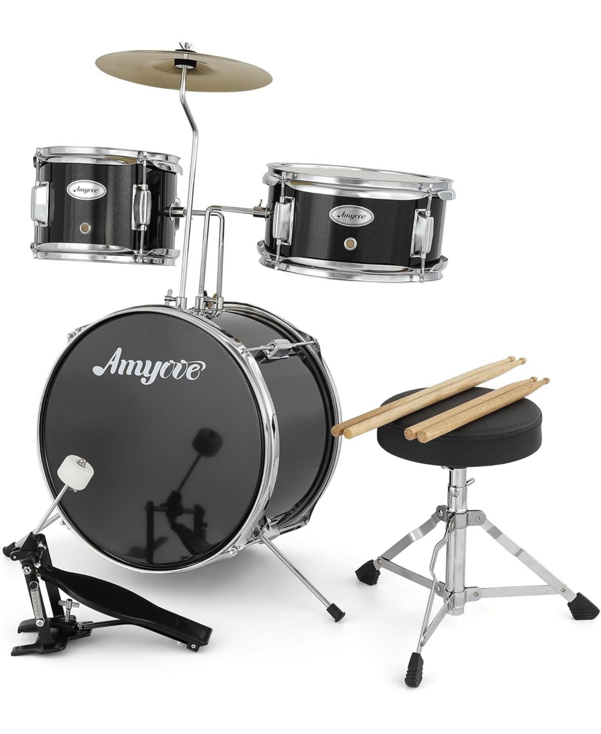 Click here for gaomon 3-Piece Kids Acoustic Drum Set - Wood Metal... prices