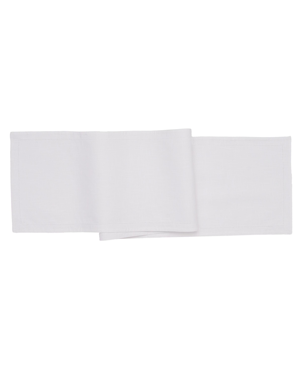 Click here for C&F Home Hemstitch Solid White Everyday Runner 72... prices