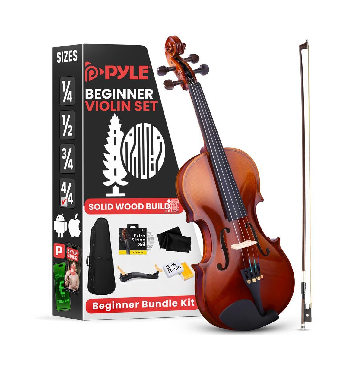 Click here for Pyle Premium Solid Wood Full Size Violin Kit  4/4... prices