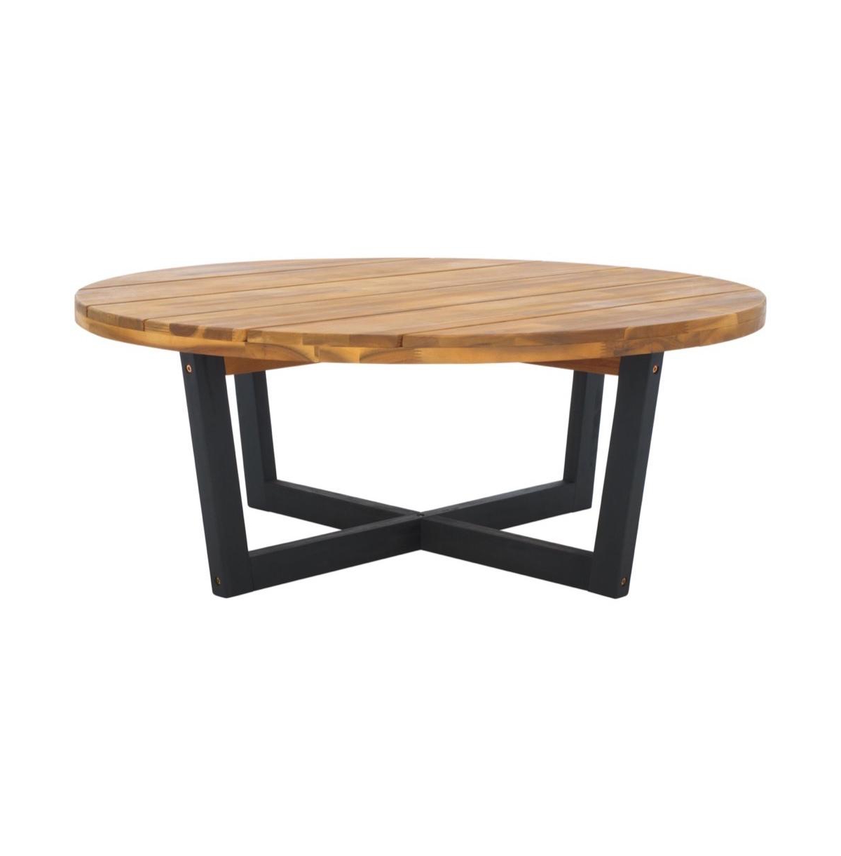 Click here for Safavieh Leo 4 Leg Round Outdoor Coffee Table - Na... prices