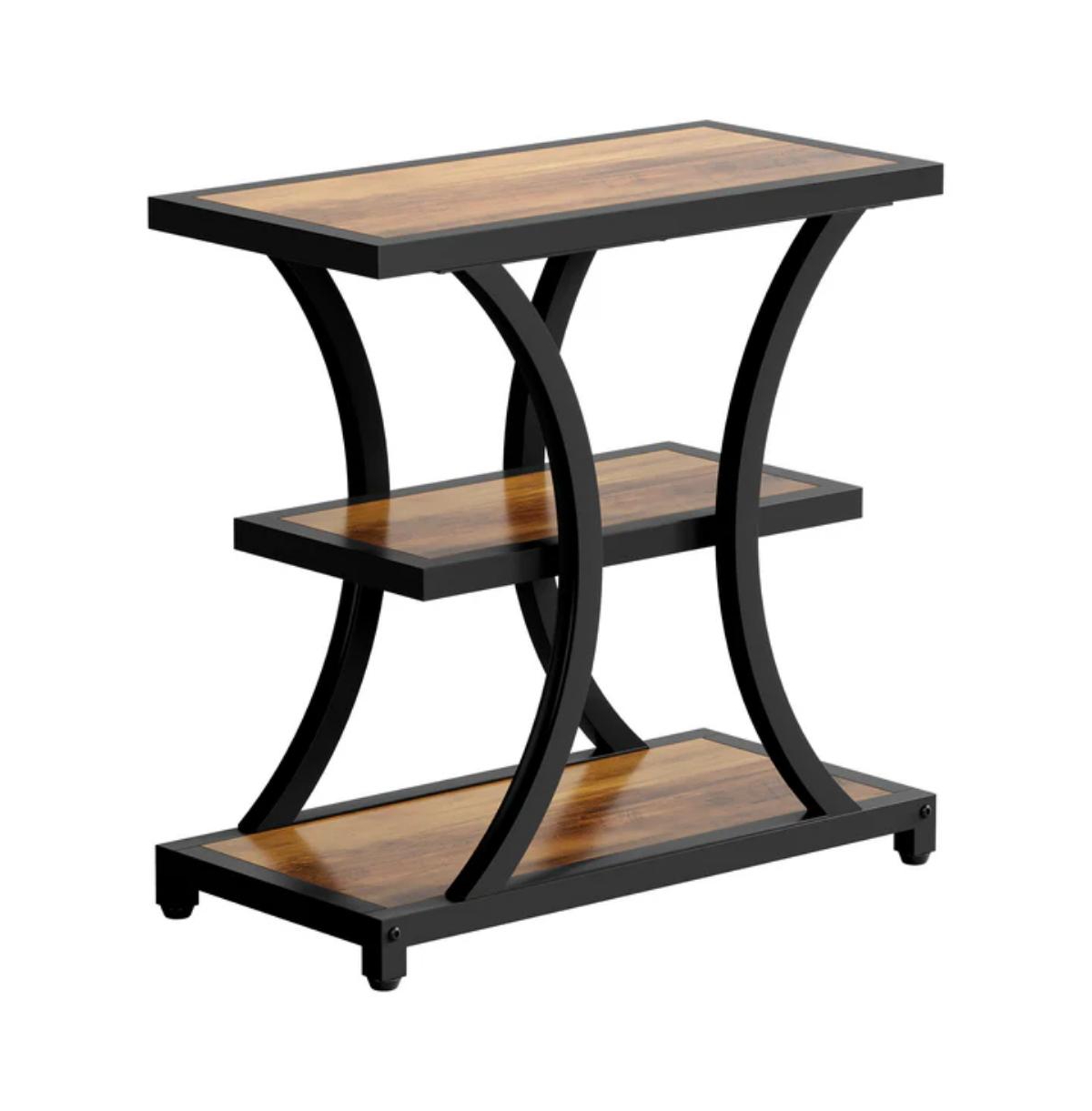 Click here for Slickblue 3-Tier End Table with Geometric Design f... prices