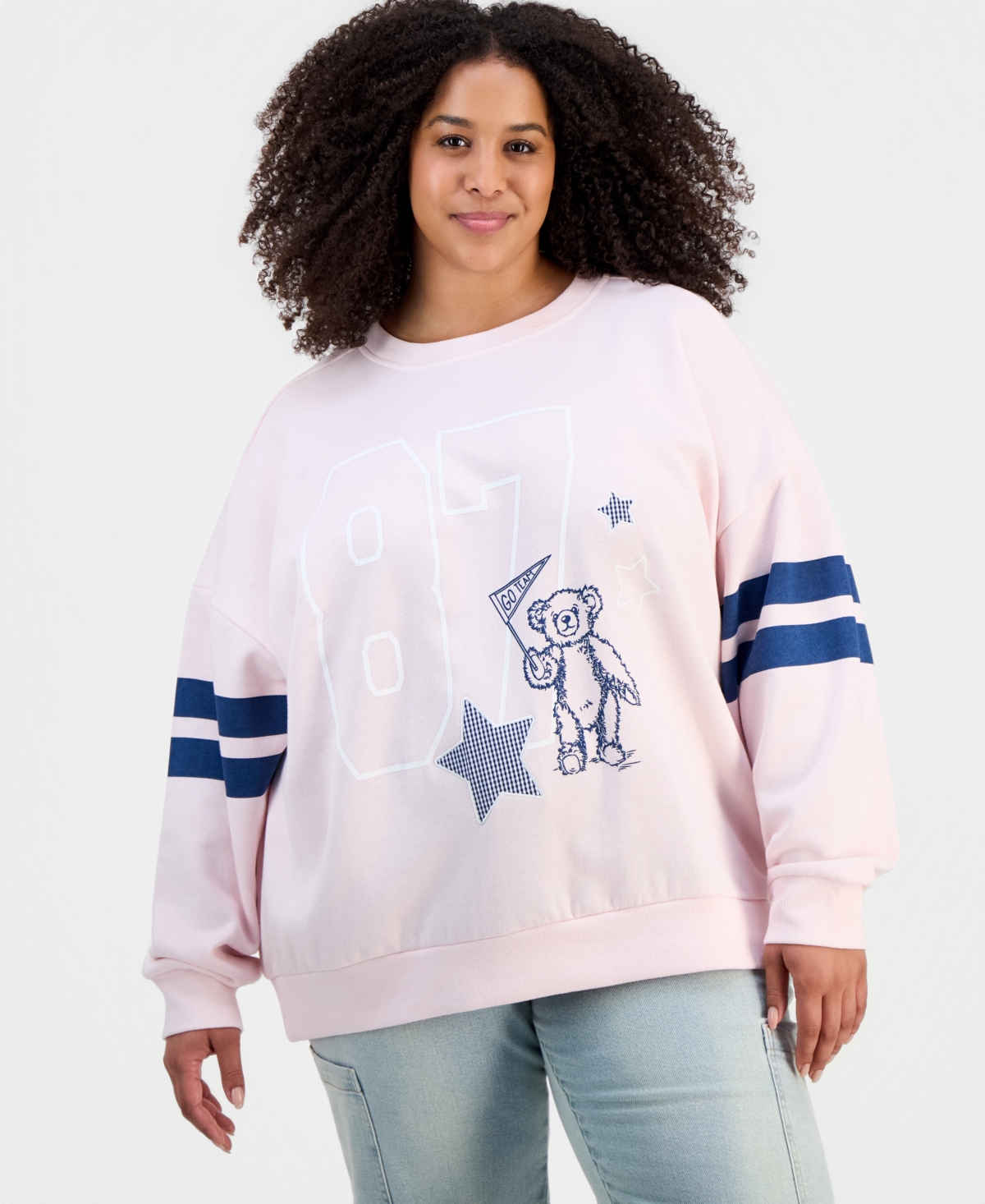 Click here for Rebel Veil Trendy Plus Size Fleece Crewneck Sweats... prices