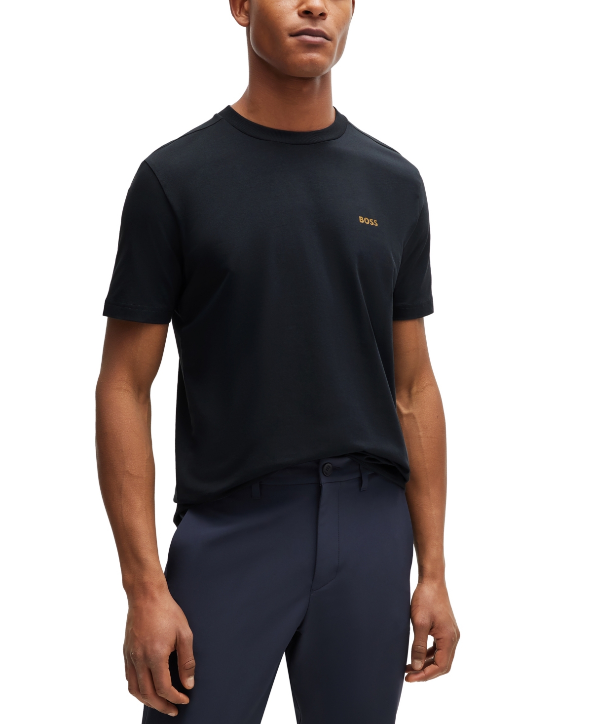 Click here for Boss by Hugo Boss Mens Contrast Logo Regular-Fit T... prices