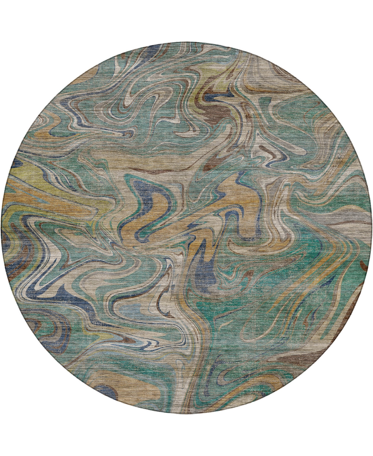 Click here for Dalyn Nexus NX6 8x8 Round Area Rug - Teal prices