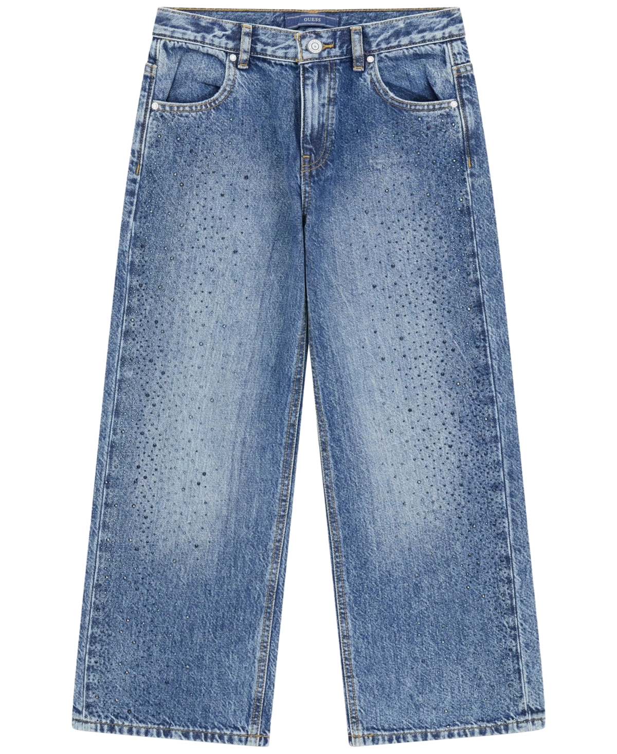 Click here for Guess Girls 7-16 Oversize Rhinestone Denim Jeans -... prices