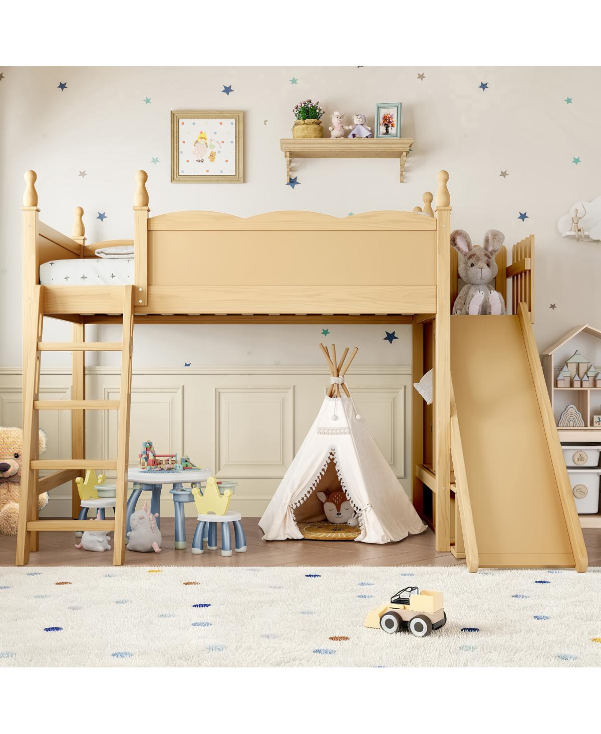Click here for Streamdale Furniture Twin Loft Bed with Storage  W... prices