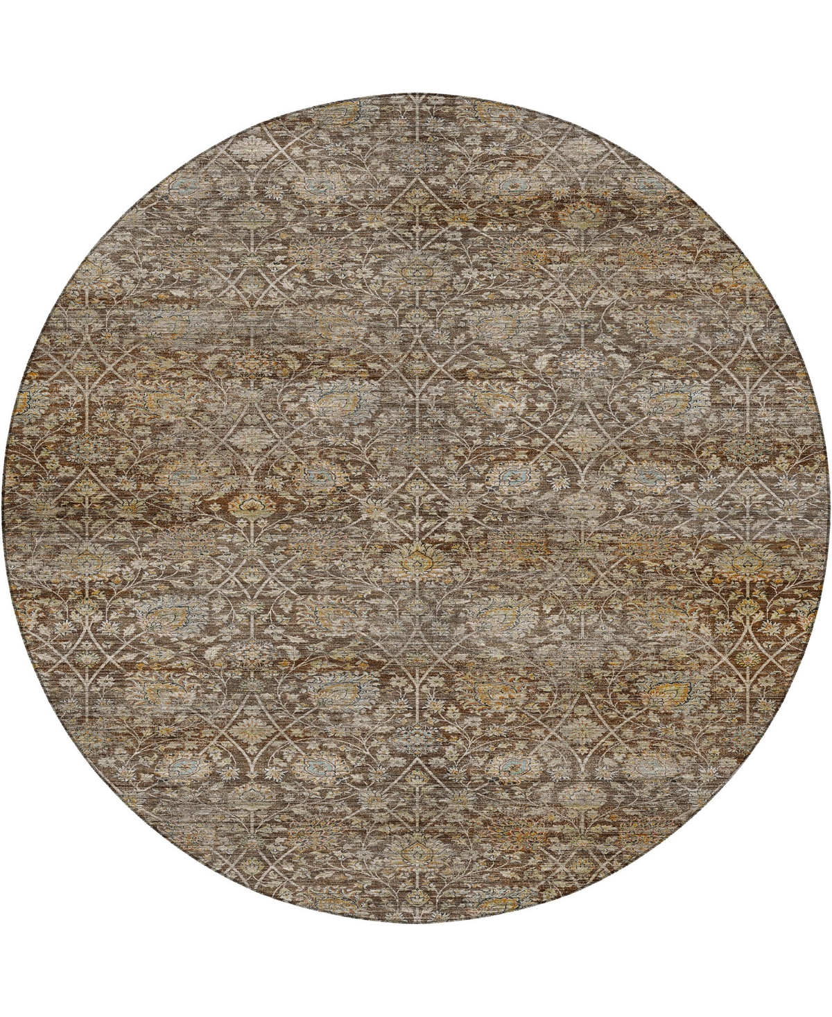 Click here for Dalyn Aristo AR3 8x8 Round Area Rug - Brown prices