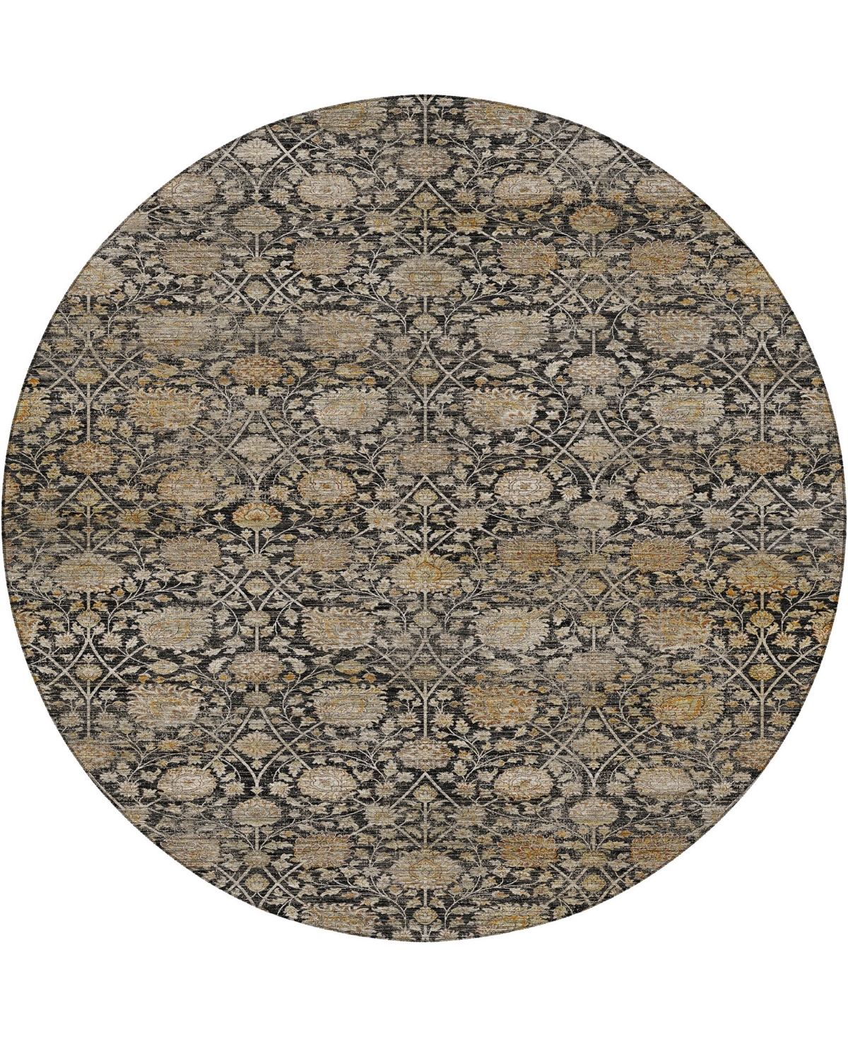 Click here for Dalyn Aristo AR3 8x8 Round Area Rug - Black prices