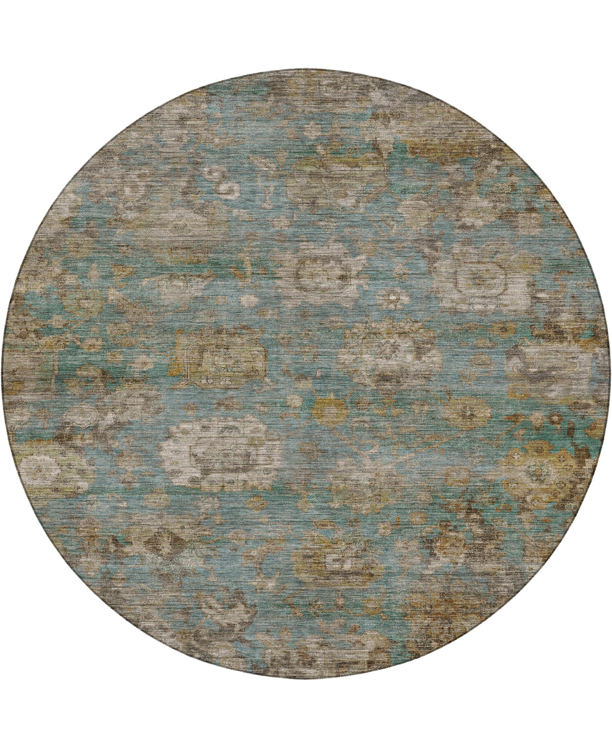 Click here for Dalyn Aristo AR7 8x8 Round Area Rug - Teal prices