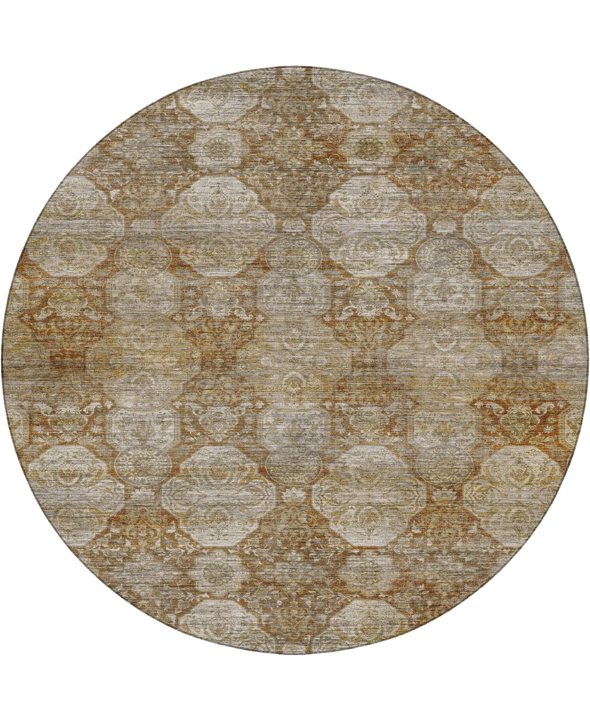 Click here for Dalyn Aristo AR8 8x8 Round Area Rug - Orange prices